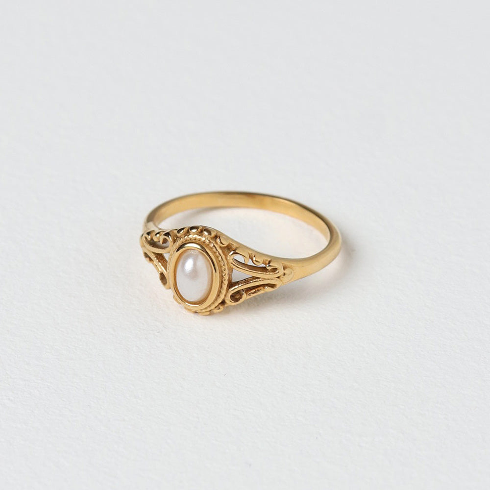 Freshwater Pearl Ring - Gold – Alliette